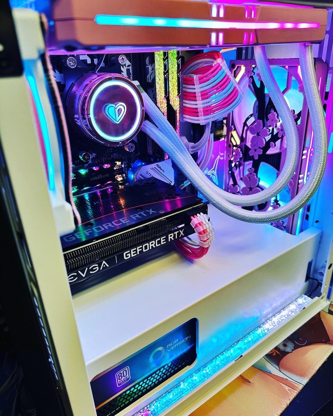 Original Evelynne ® in WHITE the Pink Gaming Computer Pink - Etsy