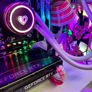 Original Evelynne ® in WHITE the Pink Gaming Computer Pink - Etsy