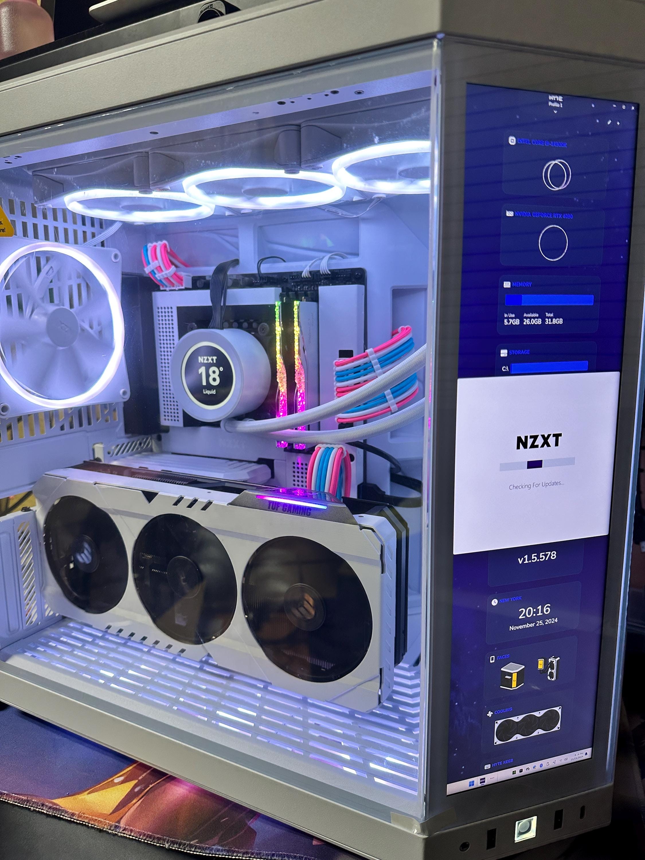 The Kristina ® - the Hyte Y70 Gaming Computer (prebuilt White PC ...