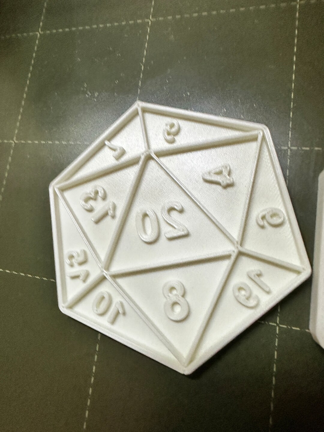20 Sided Dice 3D Printed in Your Color of Choice. 3D Printed / Holiday ...