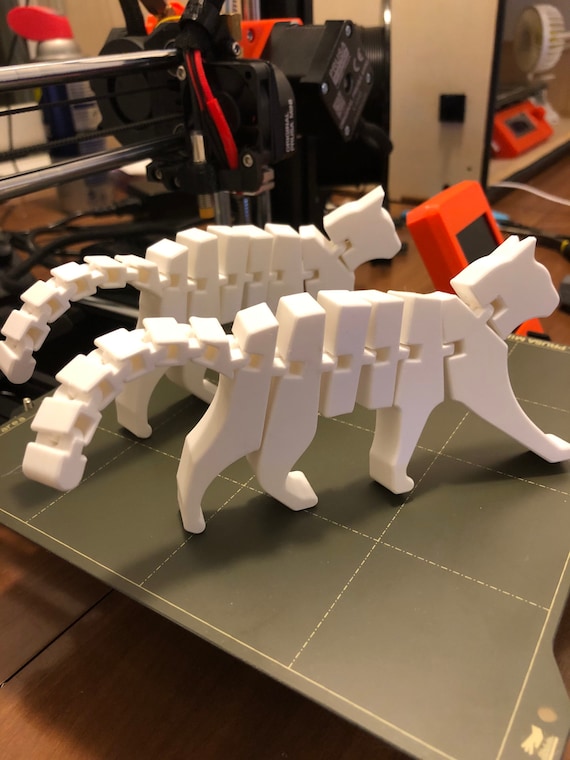 Flexi Cat 3D Printed in Your Color And/or Size Choice. 3D | Etsy