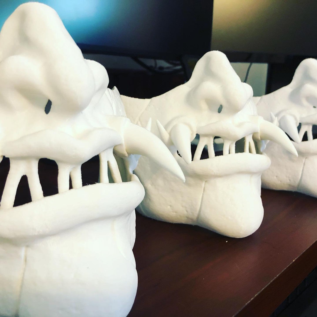 Half Mask or Half Helmet (halloween / Dress up or Cosplay) 3D Printing ...