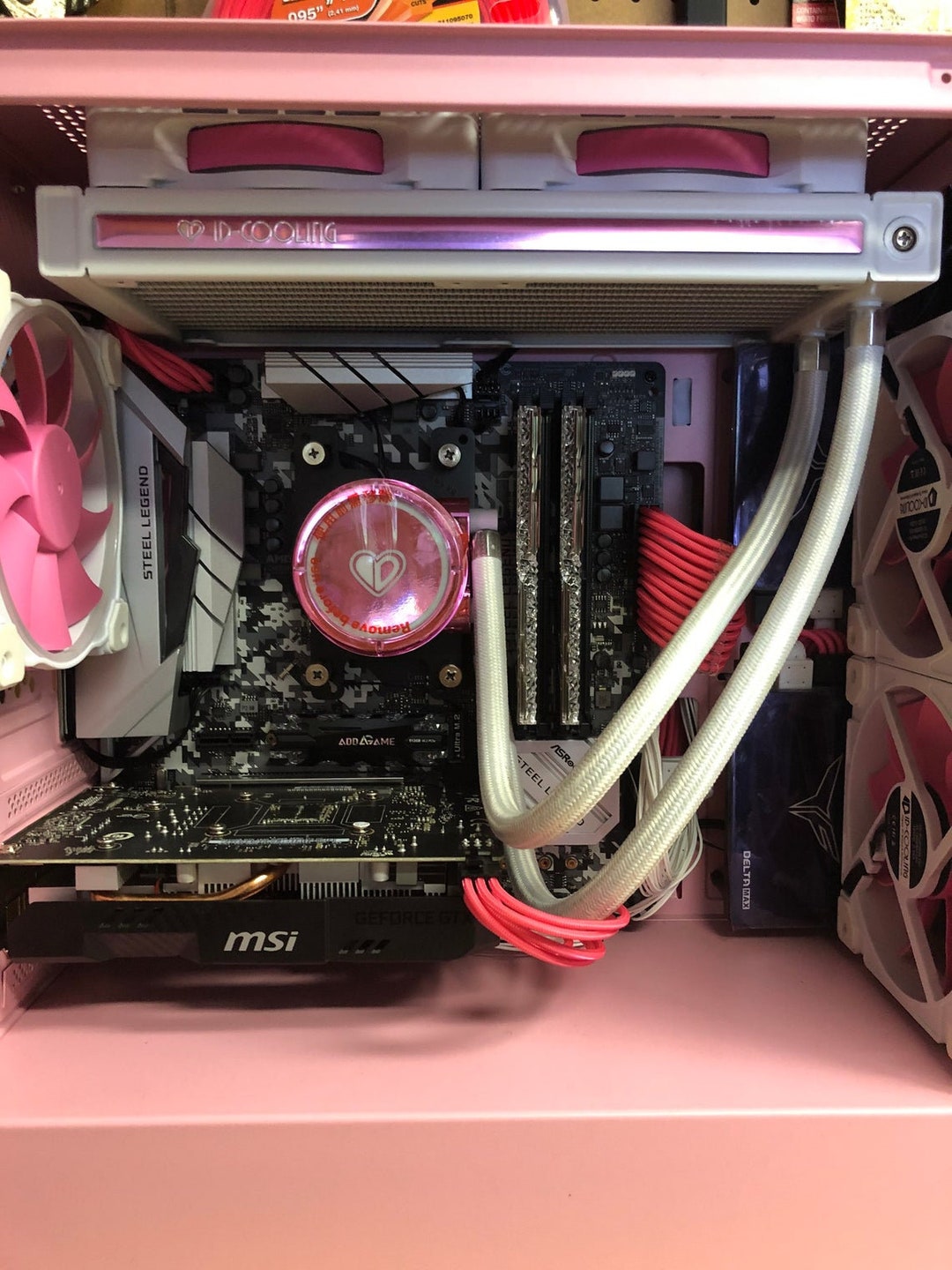 Evelynne Original® the Original Pink Gaming Computer Prebuilt Streaming ...