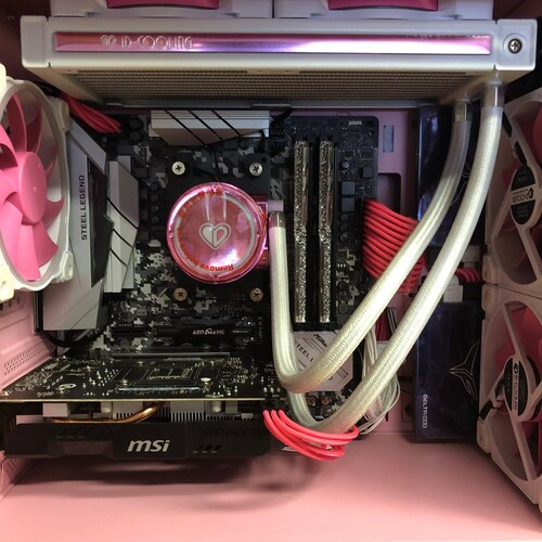 Original Evelynne ® in WHITE the Pink Gaming Computer Pink | Etsy