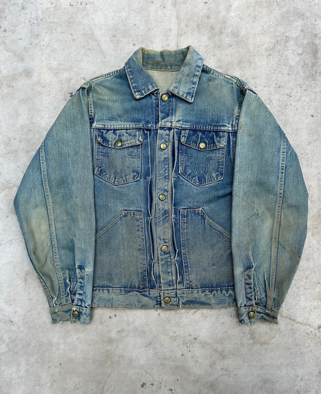 Vintage 1950s Big Smith Buckaroo Denim Jacket - Etsy