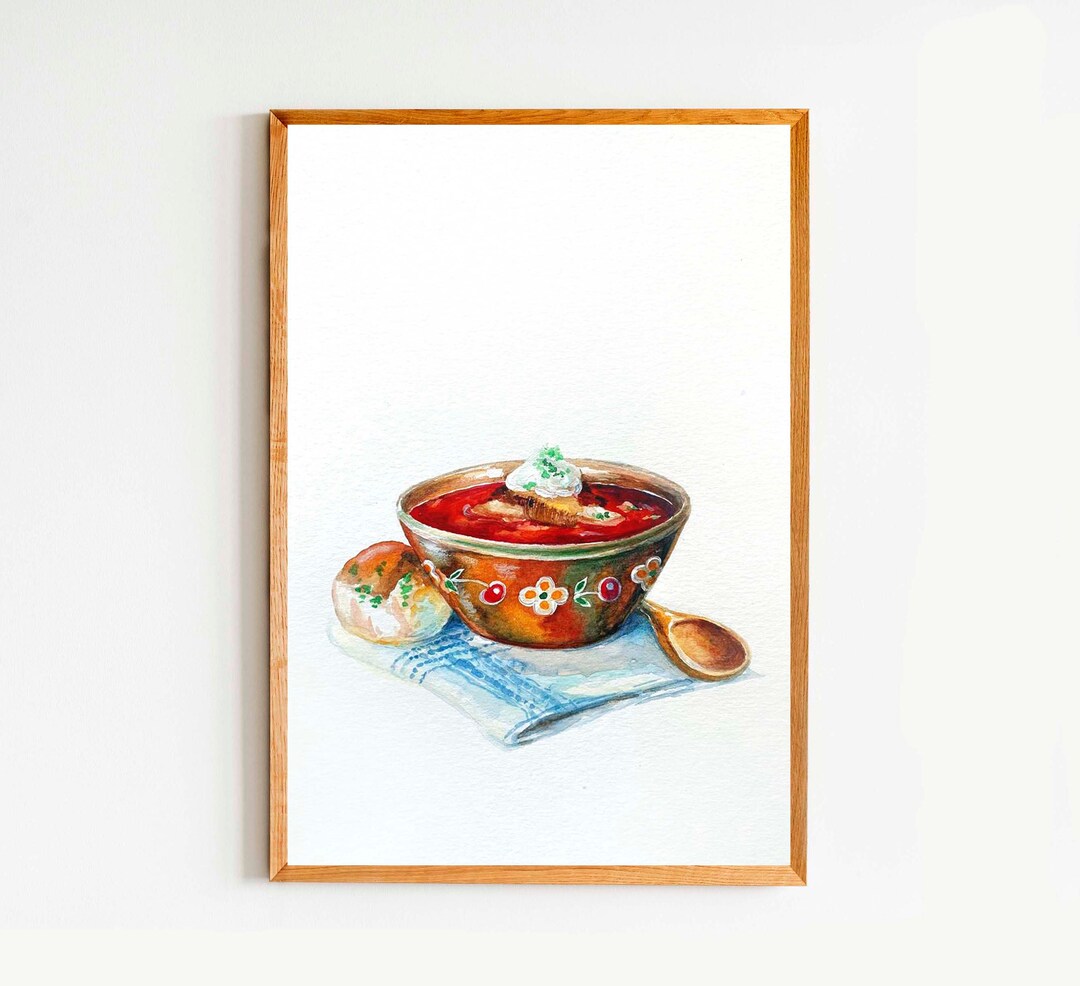 Ukrainian Borsch Poster Digital Print PSD JPEG Wallpaper Desktop ...