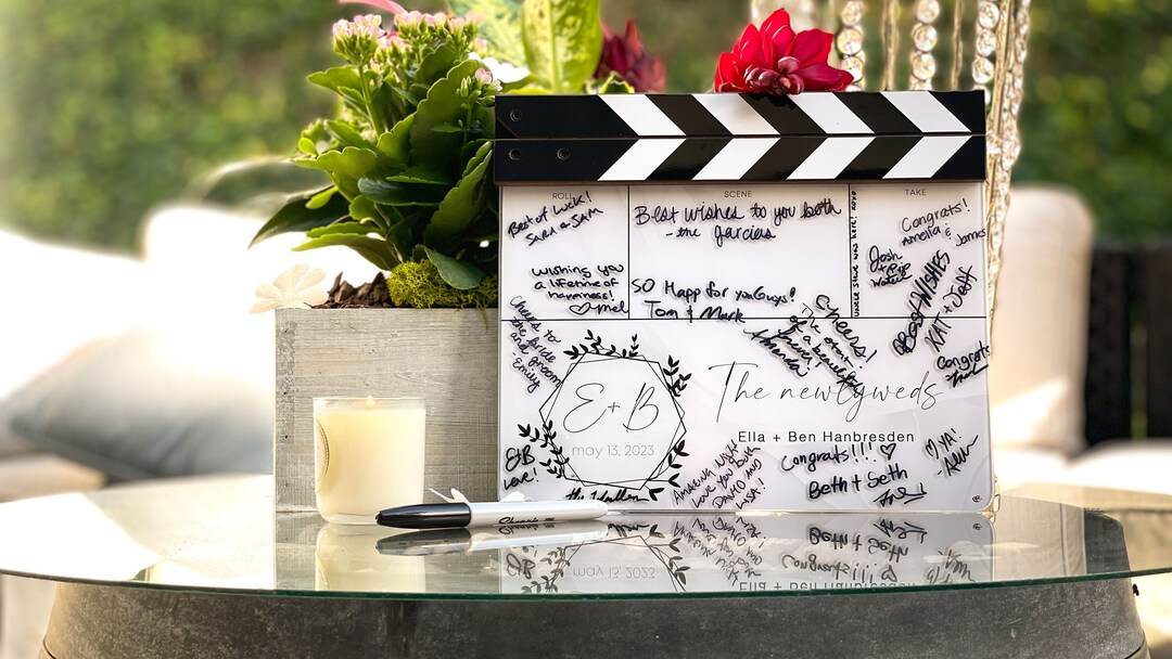 11" Custom Wedding and Special Event Clapperboard Slate - Etsy