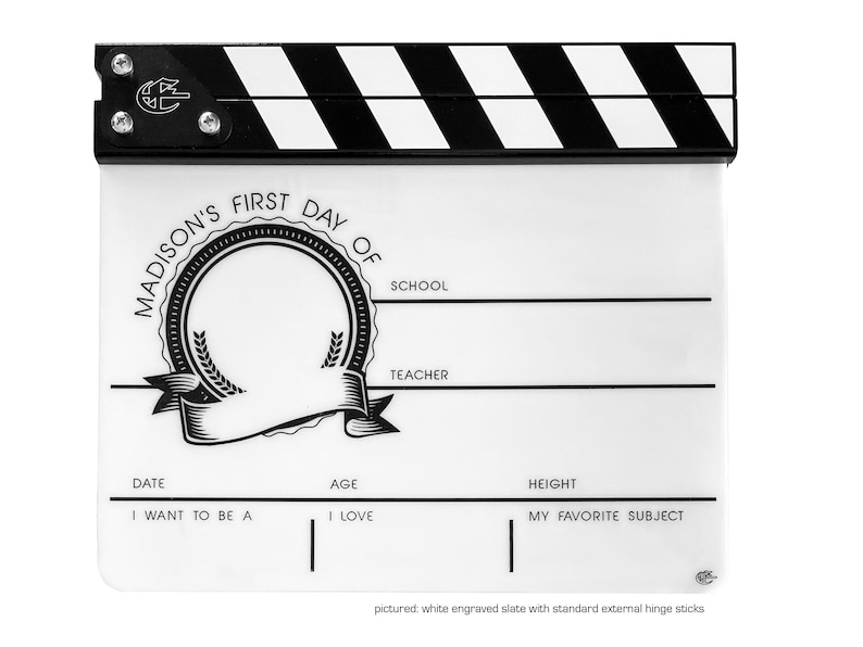 11" First Day of School Chalk Clapperboard - Etsy