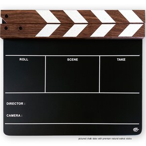 11" Chalk Hollywood Clapperboard - Etsy