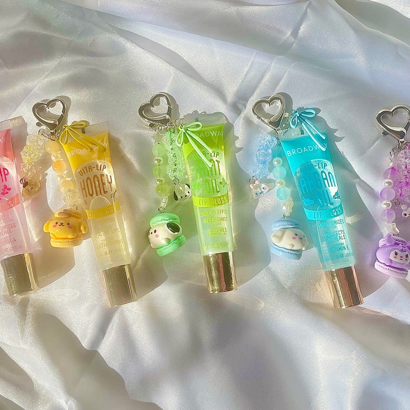 Lip Gloss Keychain - Etsy