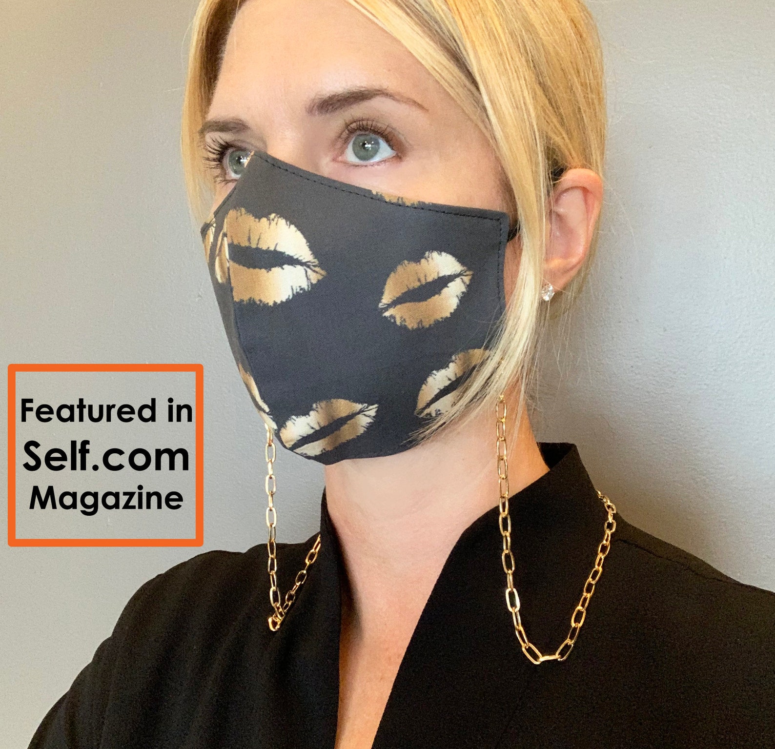 Face Mask Chain Gold Necklace Face Mask Holder Lanyard - Etsy