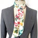 Japanese Floral Long Skinny Scarf, Neck Bow, Neck Tie and Hair Scarf - Etsy