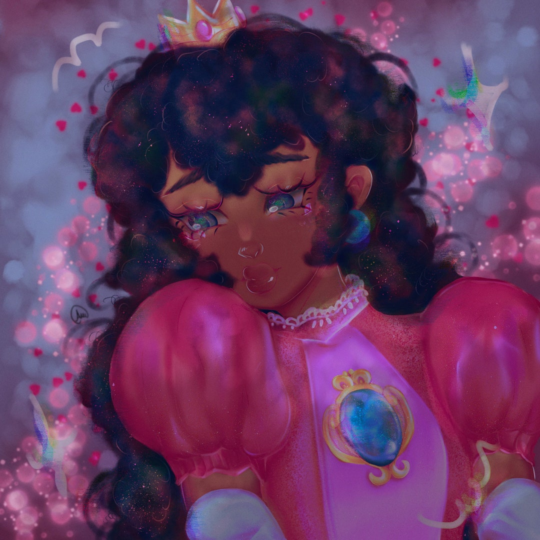 Princess Peach Print - Etsy