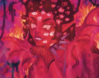 Maudite Belgian Ale Unibroue Beer Painting Devil Art Quebec - Etsy