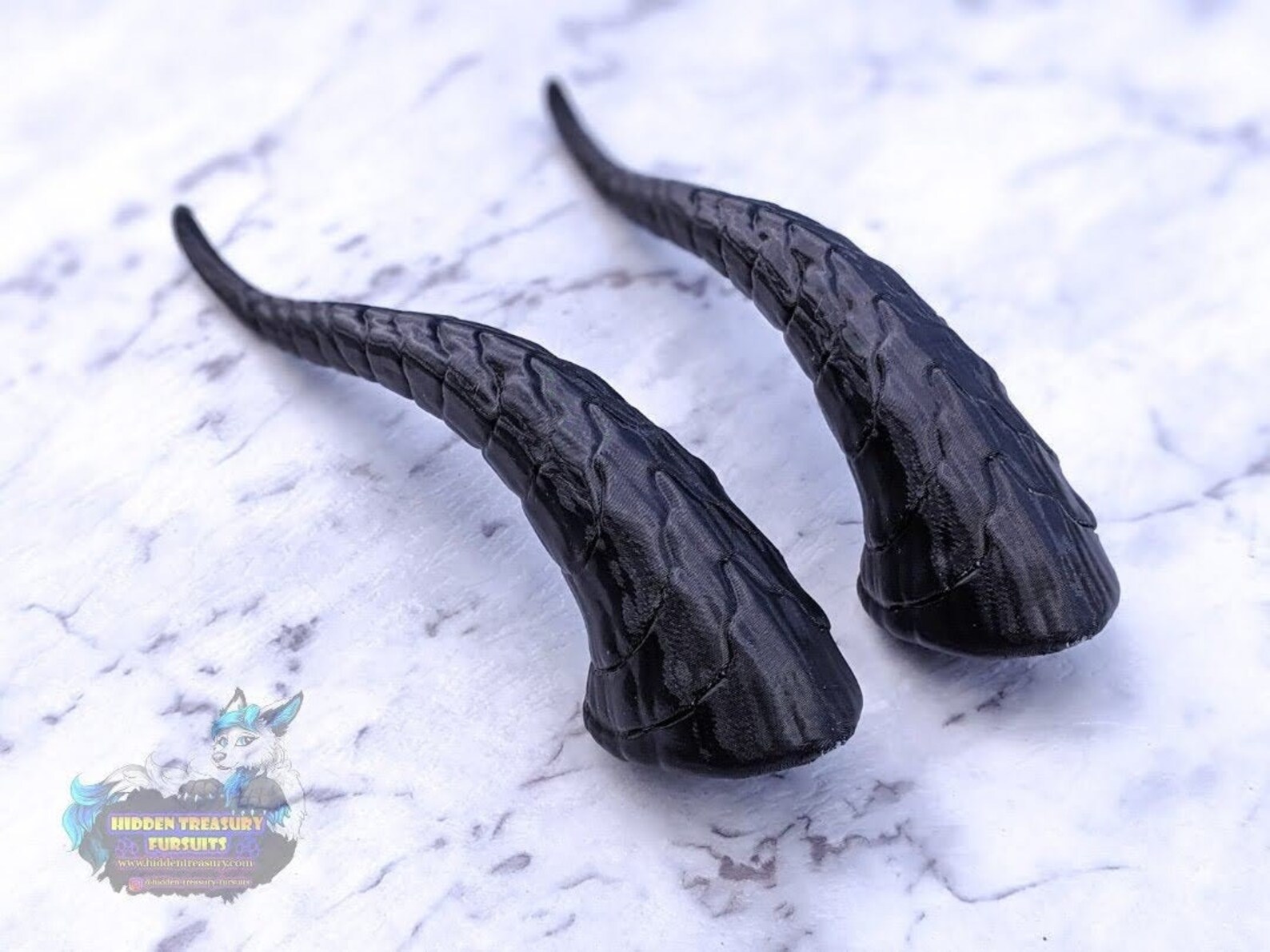Small Dragon Horns Pair For Cosplay Or Fursuit Halloween Etsy