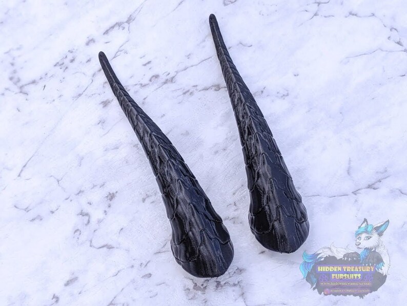 Small Dragon Horns Pair for Cosplay or Fursuit Halloween - Etsy New Zealand