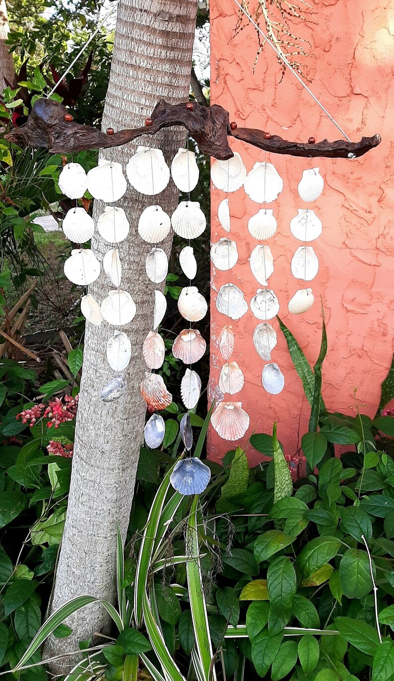 Beautiful Handmade Driftwood & Shell Coastal Chimes/wall Hanging - Etsy
