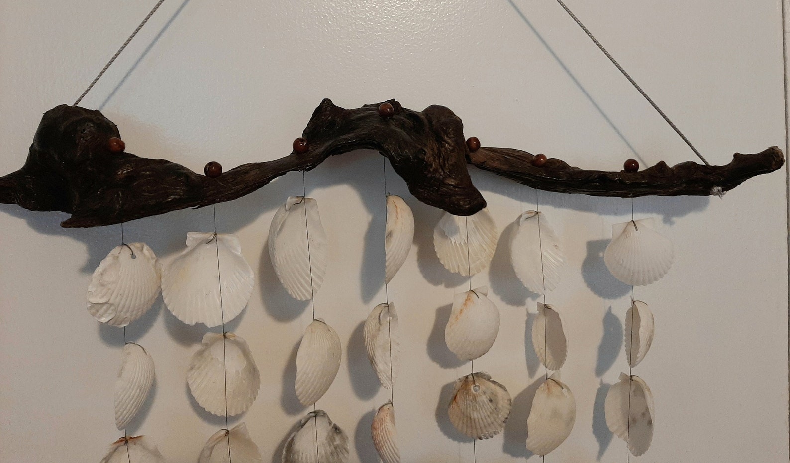 Beautiful Handmade Driftwood & Shell Coastal Chimes/wall Hanging - Etsy