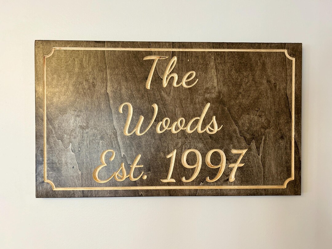Custom Engraved Wedding Sign - Etsy