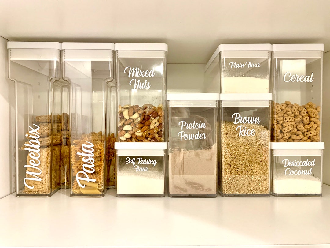 Pantry Label Set / 30 Label Pack / Kitchen Labels / Custom Set - Etsy