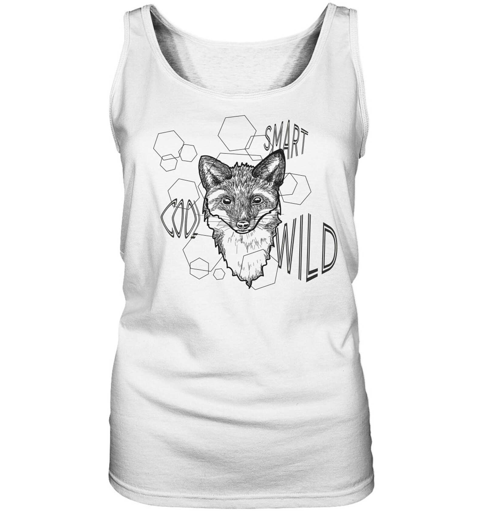 Tank Top, Animal Print Fox, Graphic Tank Top, Forest Life, Nature Shirt ...
