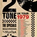 The Specials Madness TWO TONE 1979 UK Tour Poster. Ska Wall Art. A3 ...
