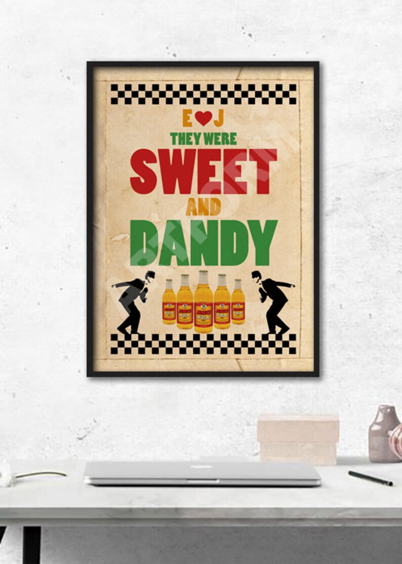 Ska Wall Art. Sweet and Dandy Ska Classic A3 Size Print Two Tone - Etsy