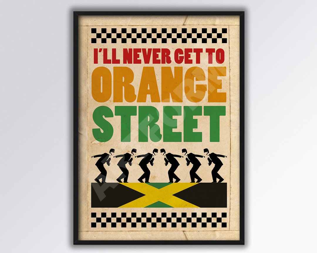Ska Wall Art. Orange Street. A3 Size Print. Two Tone. Madness. Specials ...