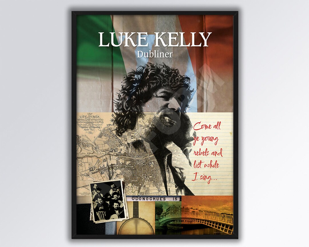LUKE KELLY Dubliner A3 Print. the Dubliners. the Pogues. Irish Music ...