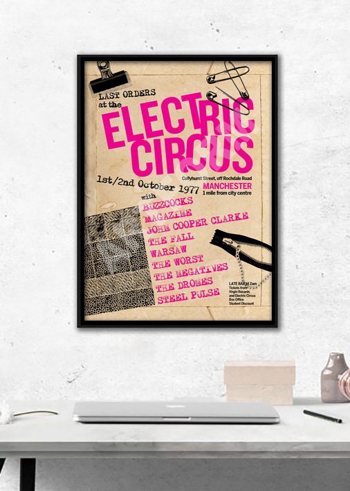 Electric Circus 1977 Manchester Punk Rock Club REIMAGINED | Etsy