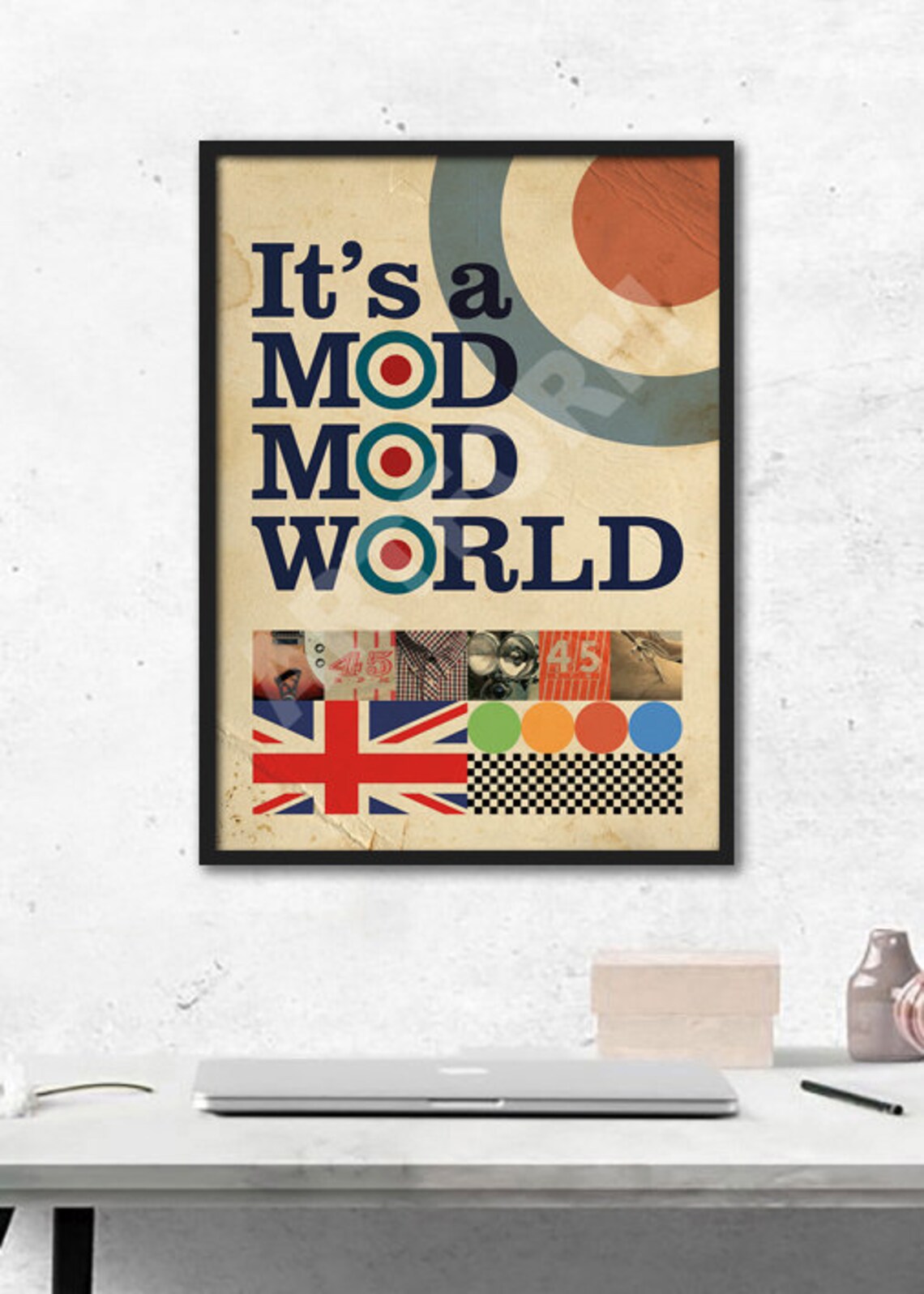 It's a Mod Mod World A3 Print - Etsy UK