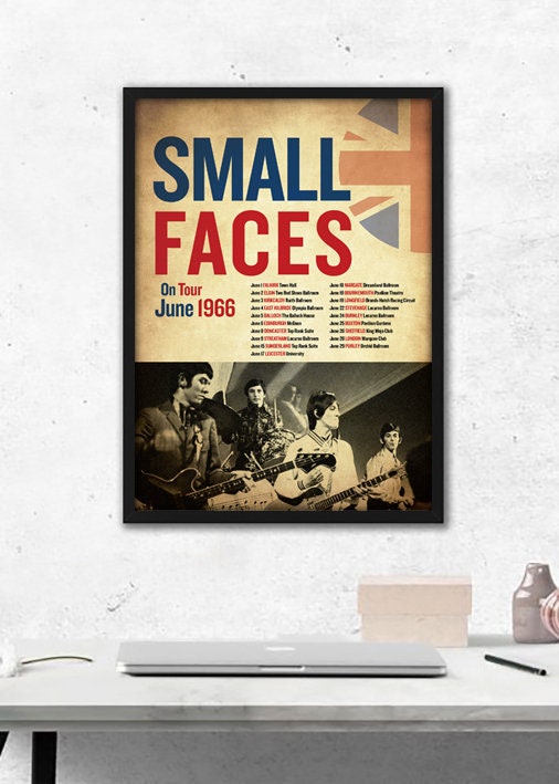 SMALL FACES REIMAGINED 1966 Tour Poster A3 Size. | Etsy UK