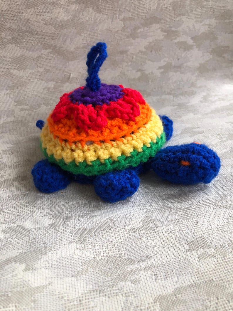 Turtle Coin Purse! Crochet Plushie Turtle Tuckaway With Secret Coin ...