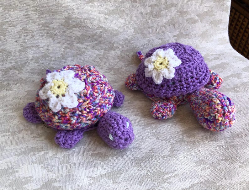 Turtle Coin Purse! Crochet Plushie Turtle Tuckaway With Secret Coin ...