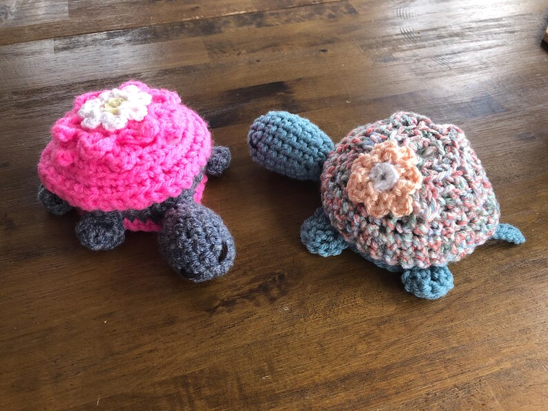 Turtle Coin Purse! Crochet Plushie Turtle Tuckaway With Secret Coin ...