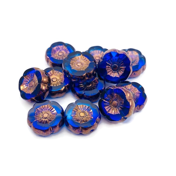 Czech Glass Flower Bead Bracelets Etsy