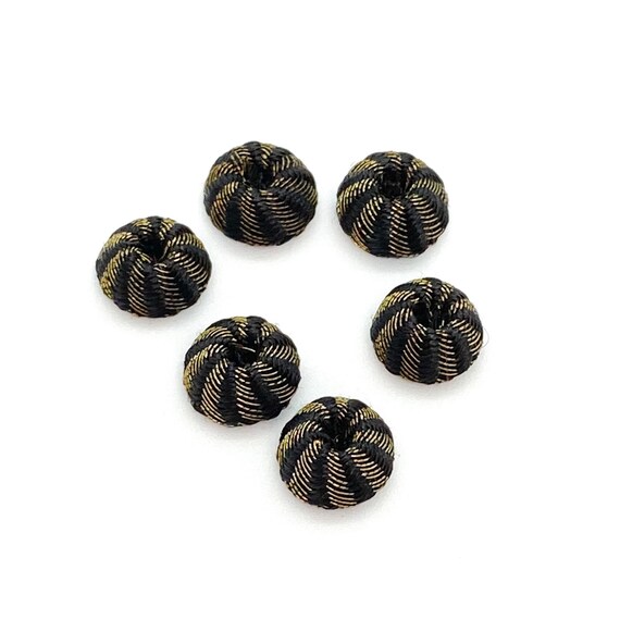 Antique 1890s Buttons 8mm Victorian Silk Goldwork Germany - Etsy