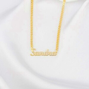 Curb Chain Name Necklace • Custom Name Necklace • Name Necklace •gift ...