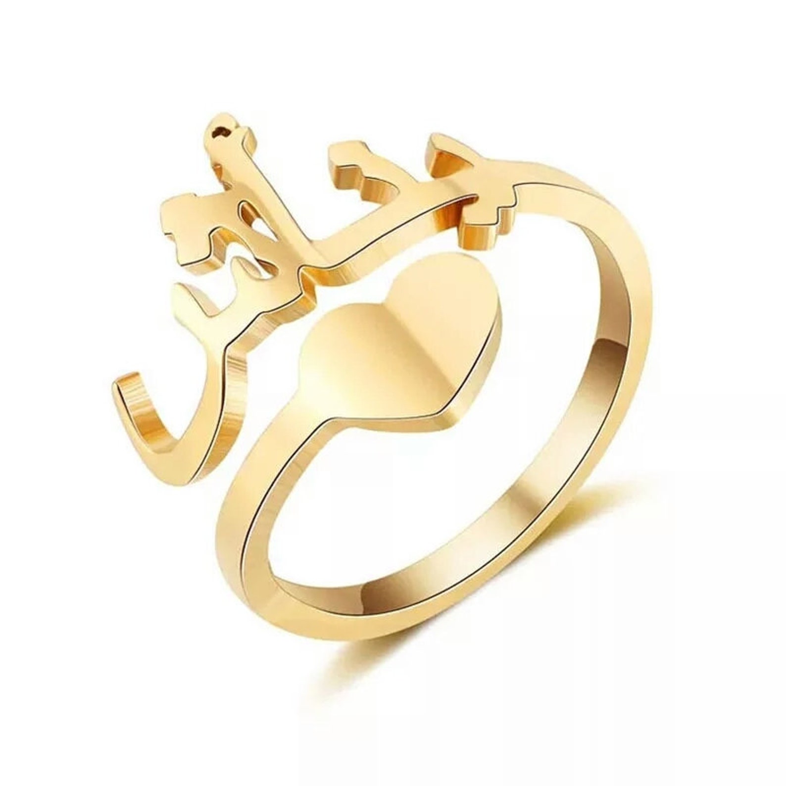 Arabic Name Ring • Custom Name Ring • Personalized Ring • Gift for Her ...