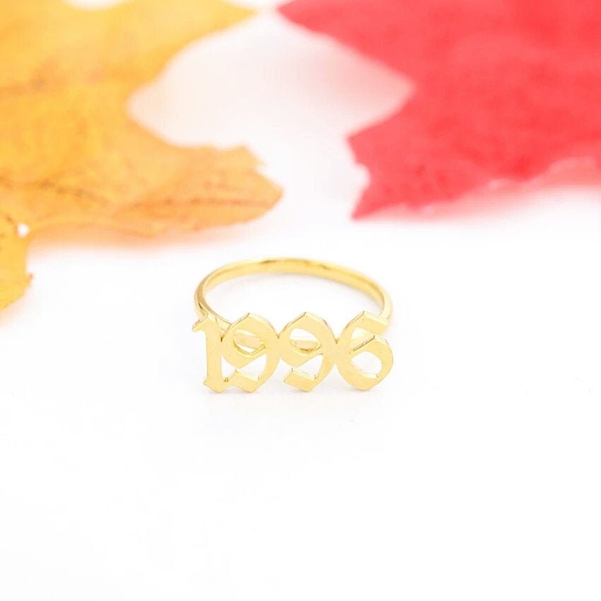 Number Letters Ring • Custom Name Ring • Name Ring • Gift for Her ...