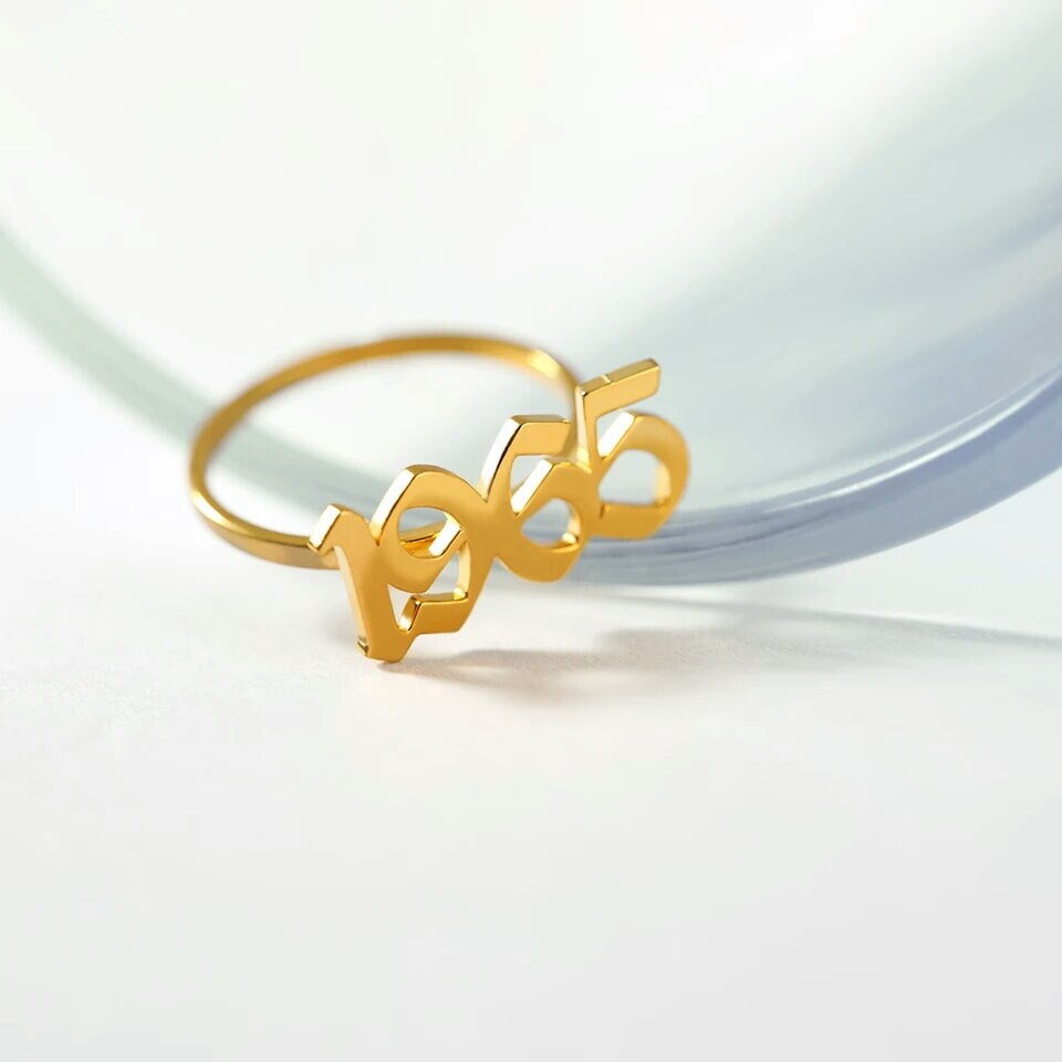 Number Letters Ring • Custom Name Ring • Name Ring • Gift for Her ...