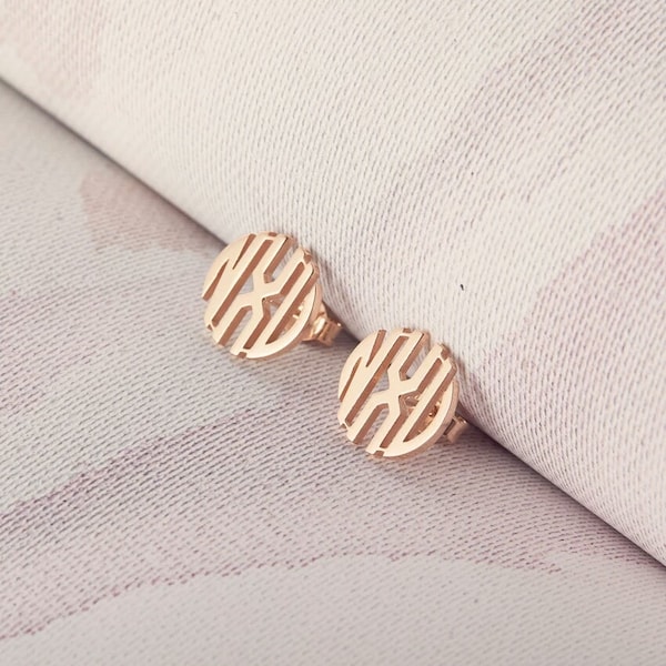 Monogram Earrings - Etsy