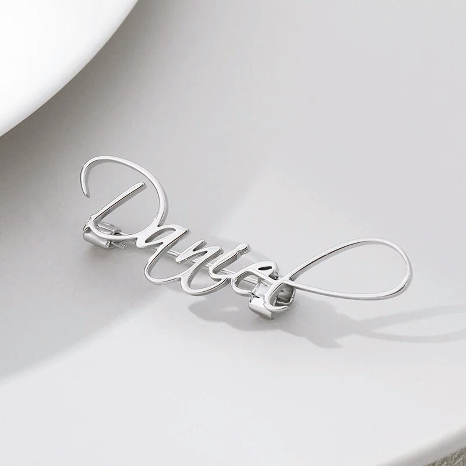 Personalized Jewelry • Name Brooch • Custom Name Brooch • Name Pin ...