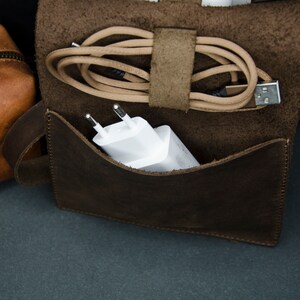 Personalized Leather Cable Holder Leather Cord Organizer - Etsy