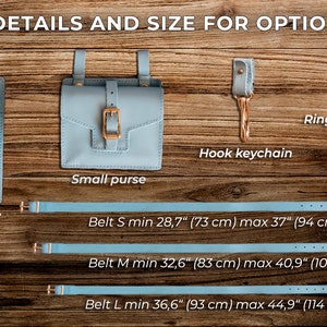 Personalized Leather Hiking Utility Belt With Removable Phone Case ...