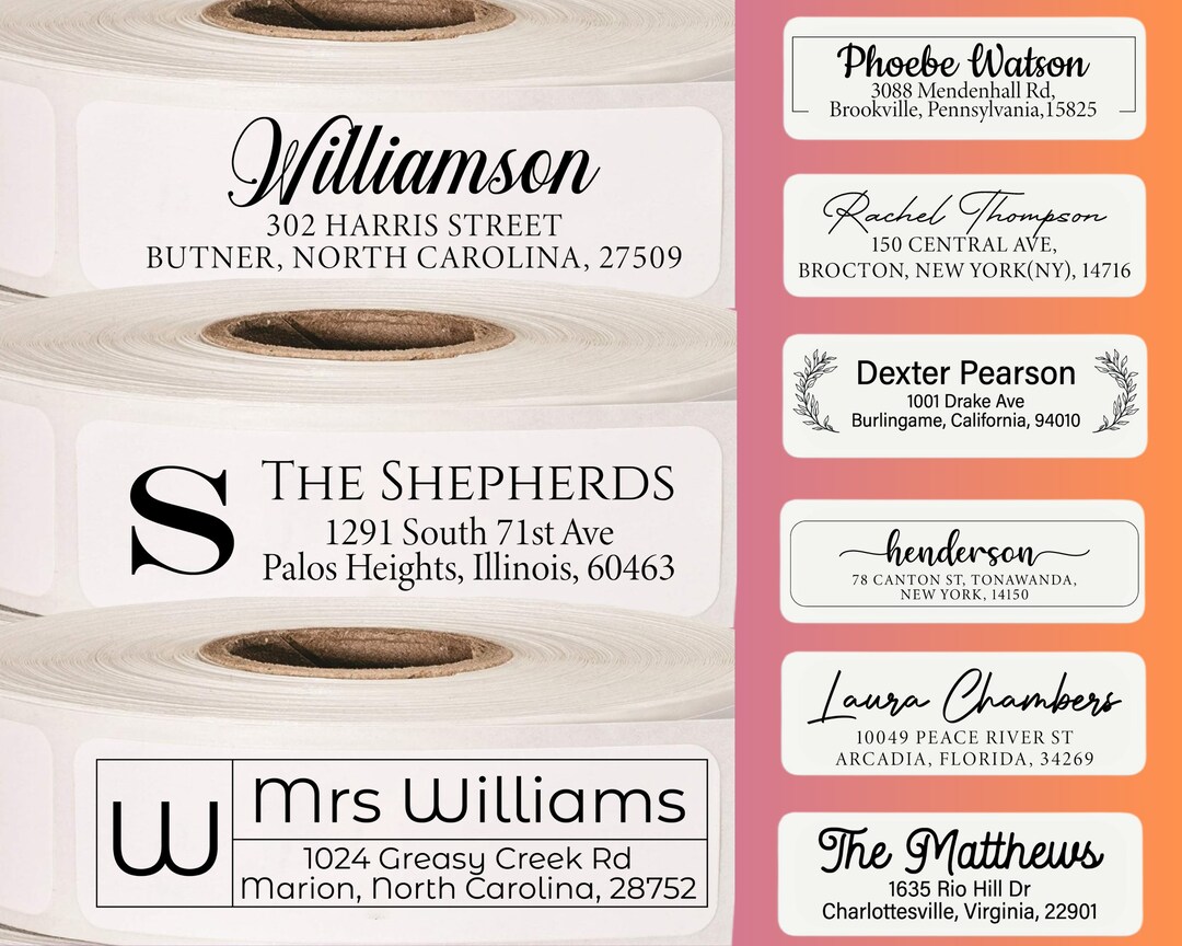 High Quality Roll Return Address Labels, Return Address Labels, Wedding ...