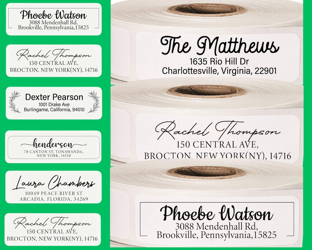 250 LABELS! BEST SELLING Address Labels on Etsy | Custom Return Address ...