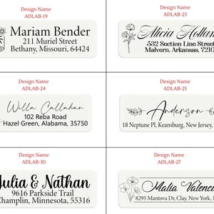 Return Address Labels, Best Quality, Address Stickers, Calligraphy ...
