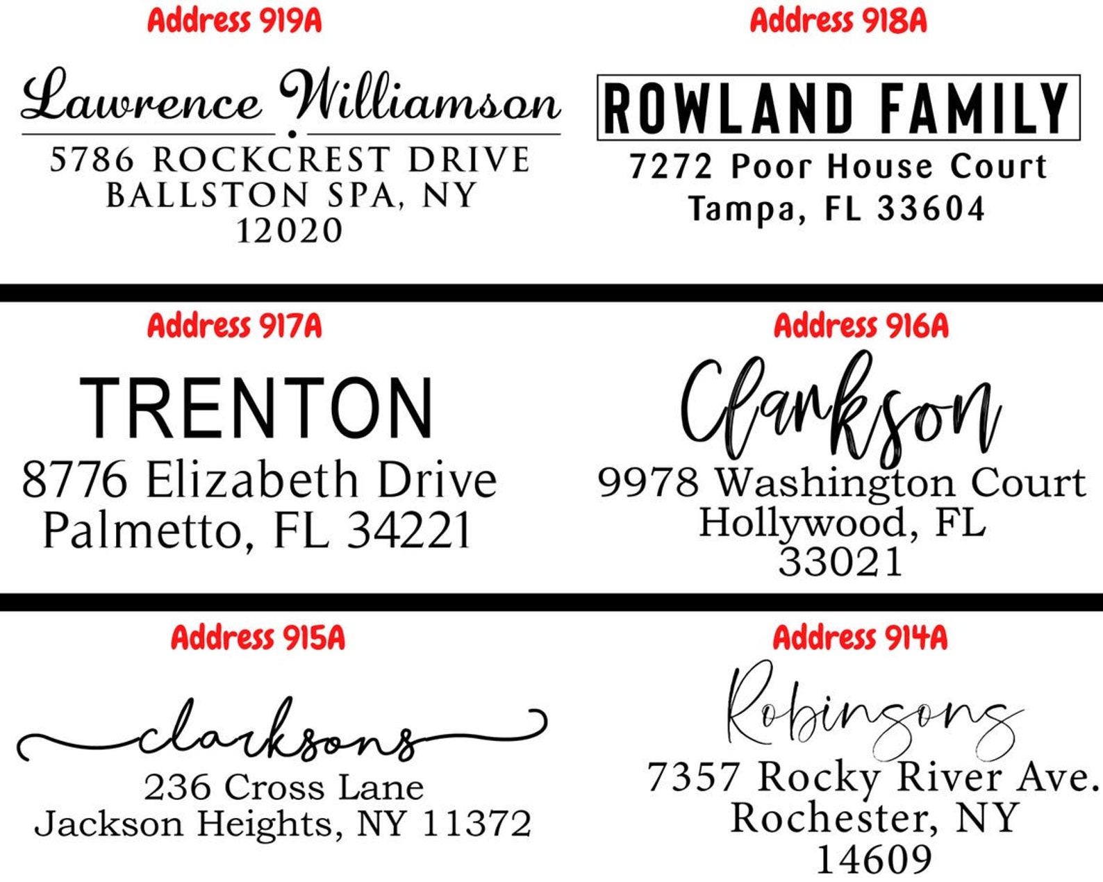 Address Labels Roll Modern Address Labels Address Labels - Etsy