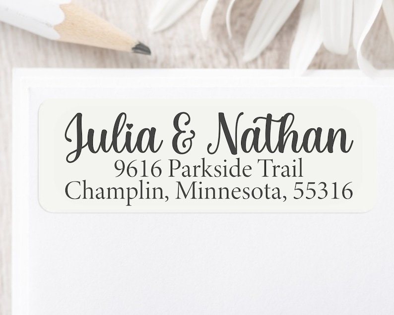 Return Address Labels, Custom Address Labels, Clear & White Address ...